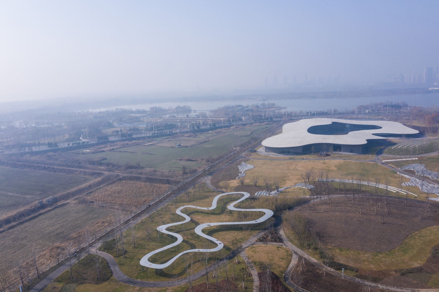 Jining Art Museum design by Ryue Nishizawa